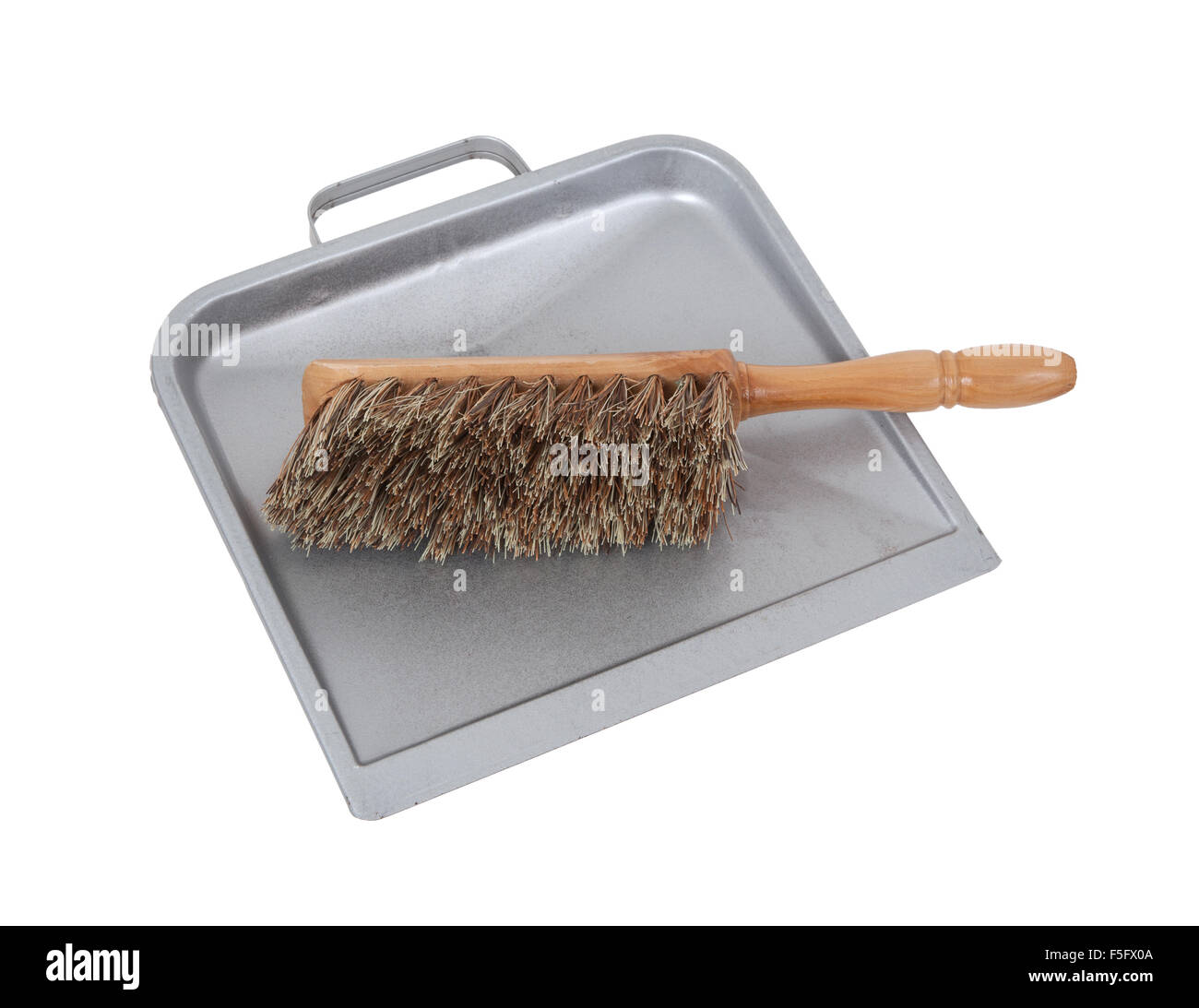Cleaning set of dust pan and brush Stock Photo - Alamy