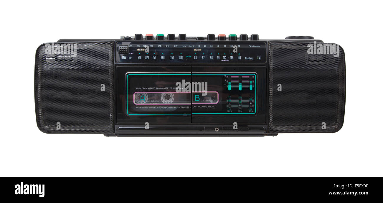 Vintage radio cassette recorder hi-res stock photography and images - Alamy