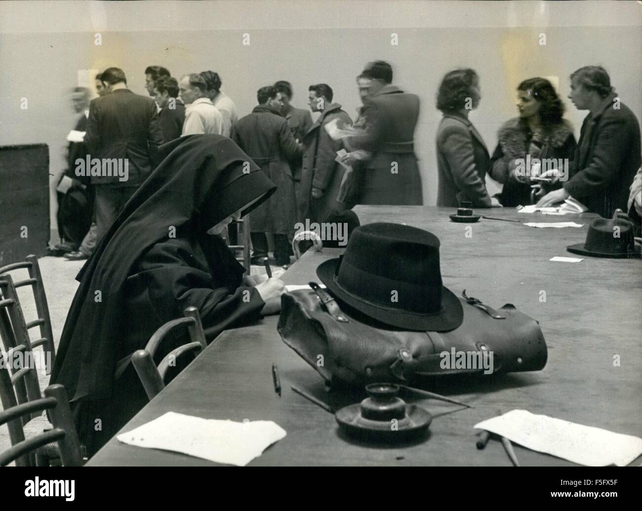 1953 - The nun lives in a convernt where orphans and D.P. children are ...