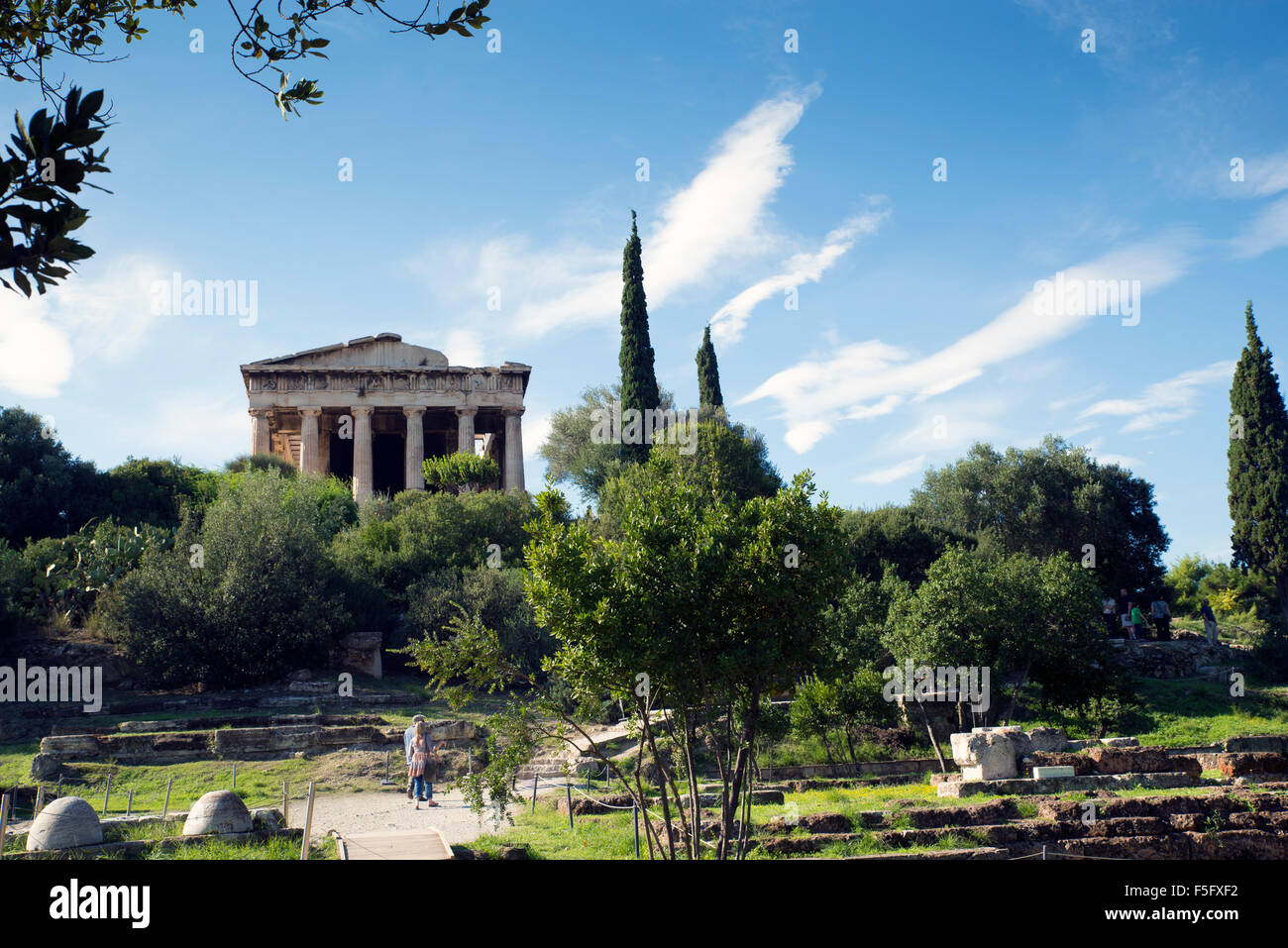 Temple of Hephaestus in Ancient Agora, Athens, Greece Stock Photo - Alamy