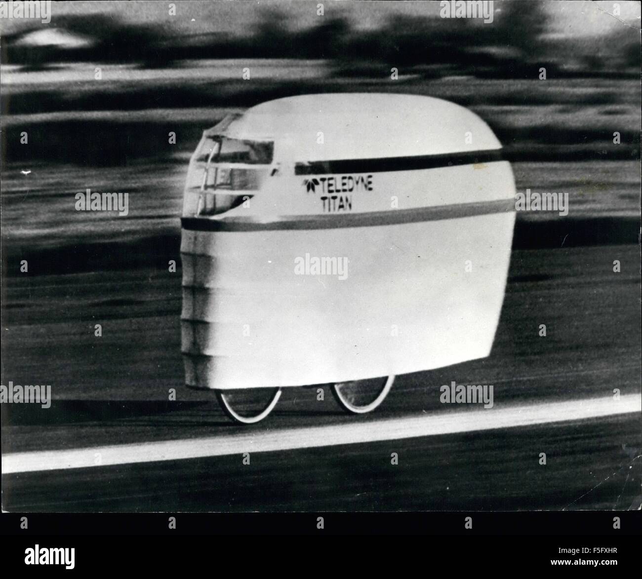 1968 - Odd Bicycle is Speed Breaker Under this strange streamlined ...