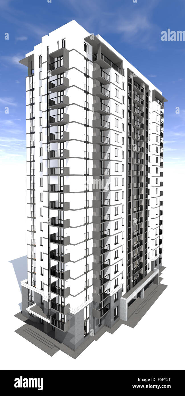 Modern High Rise Building Elevations