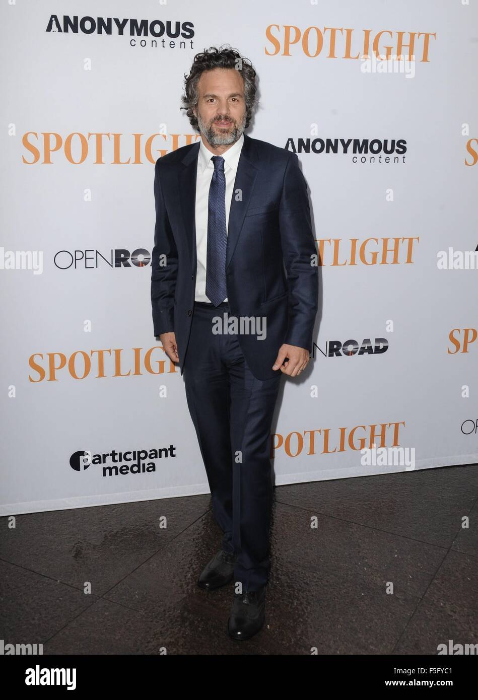 New York, NY, USA. 3rd Nov, 2015. Mark Ruffalo at arrivals for ...