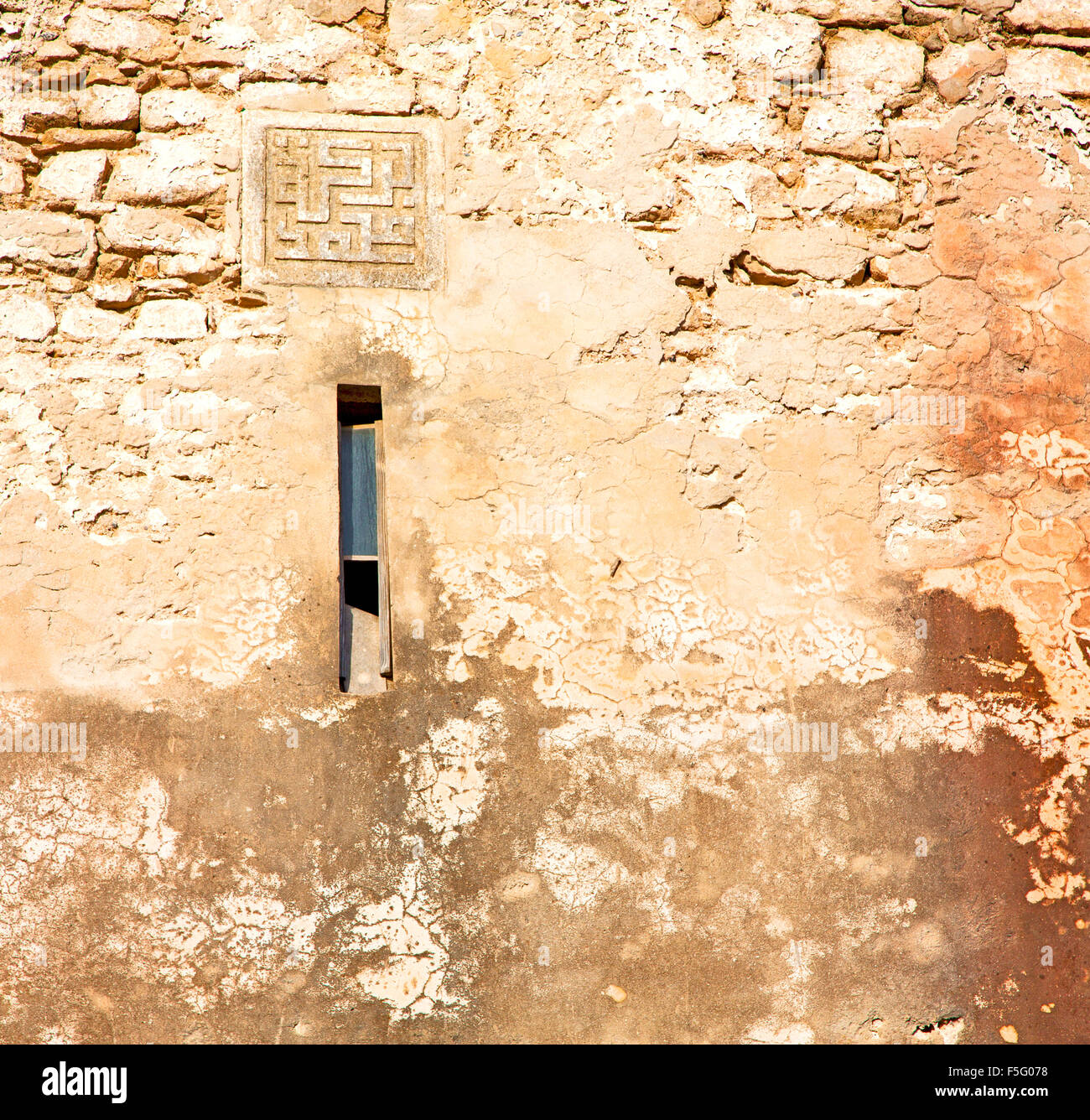 texture wall in africa morocco the old brick construction concrete ...