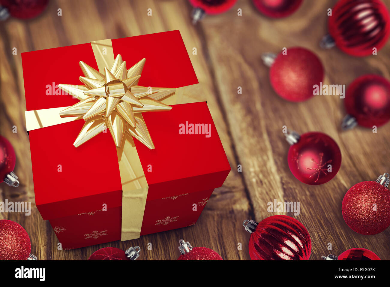 Gift with a red ribbon hi-res stock photography and images - Alamy