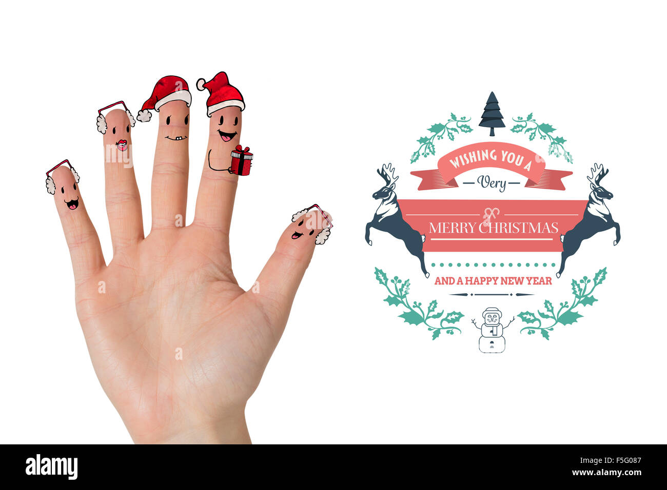 Family celebrating christmas illustration Cut Out Stock Images ...