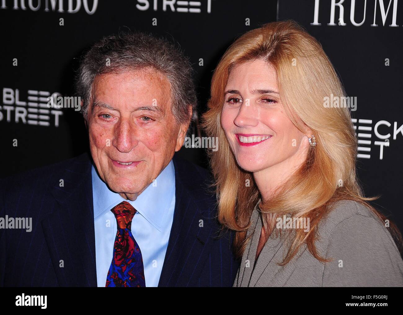 New York, NY, USA. 3rd Nov, 2015. Tony Bennett, Susan Crow at arrivals ...