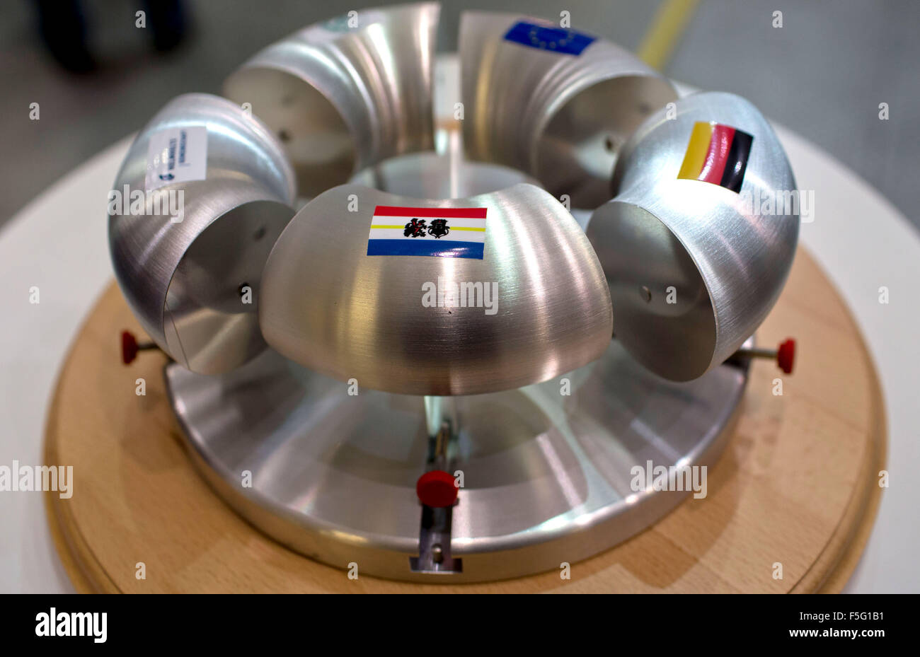 Greifswald, Germany. 20th May, 2014. The model of the plasma vessel at ...