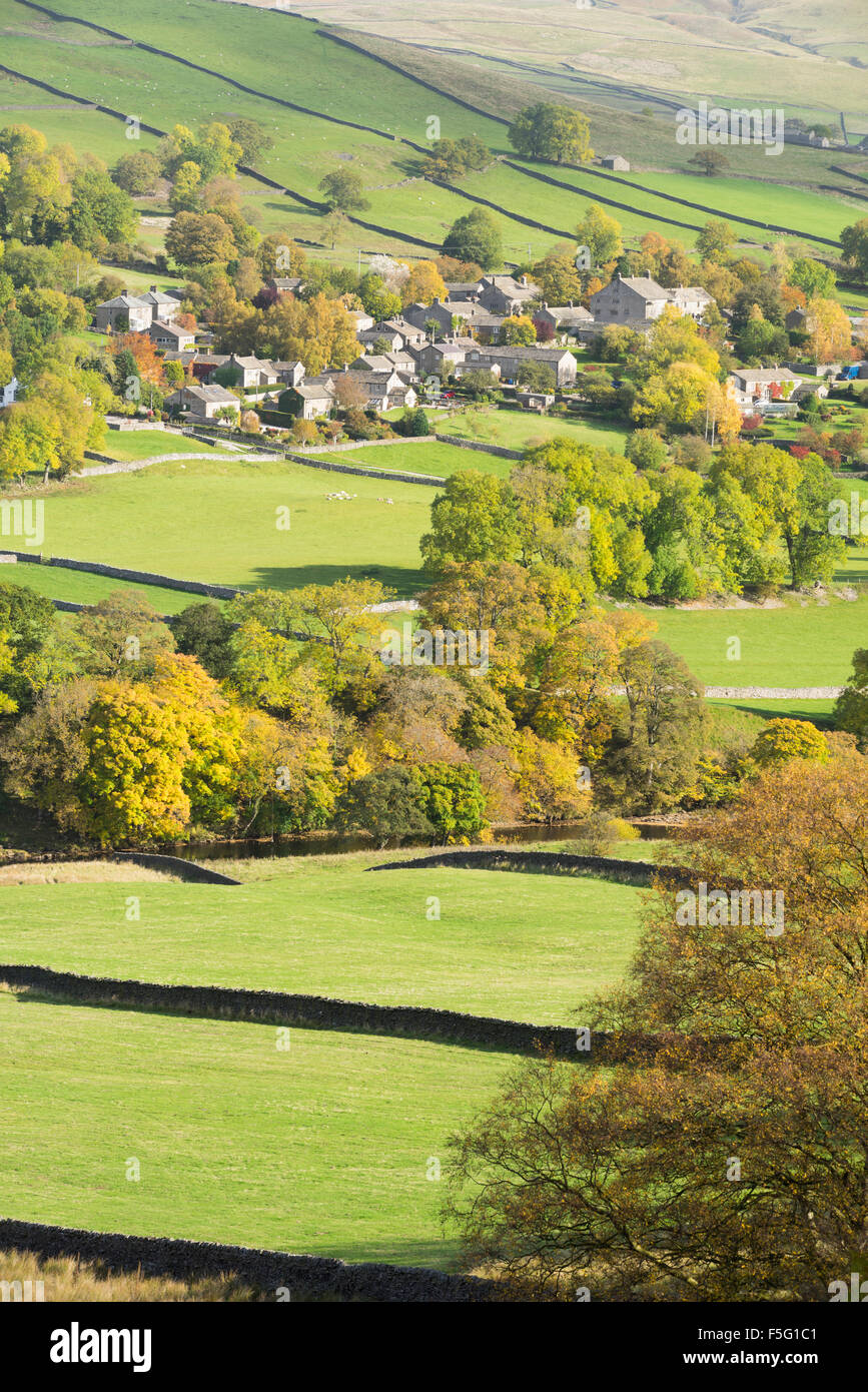 Appletreewick village in Wharfedale, The Yorkshire Dales, England Stock ...