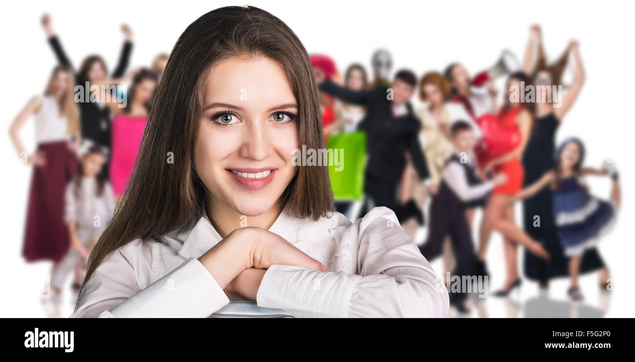 Big crowd of people Stock Photo - Alamy