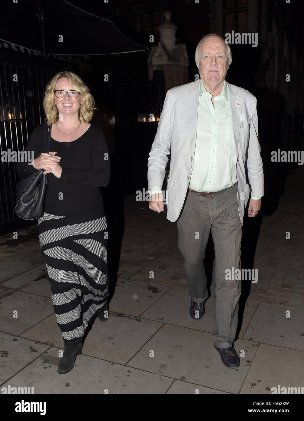 Sir Tim Rice and Jane McIntosh leave Chiltern Firehouse Featuring: Sir ...