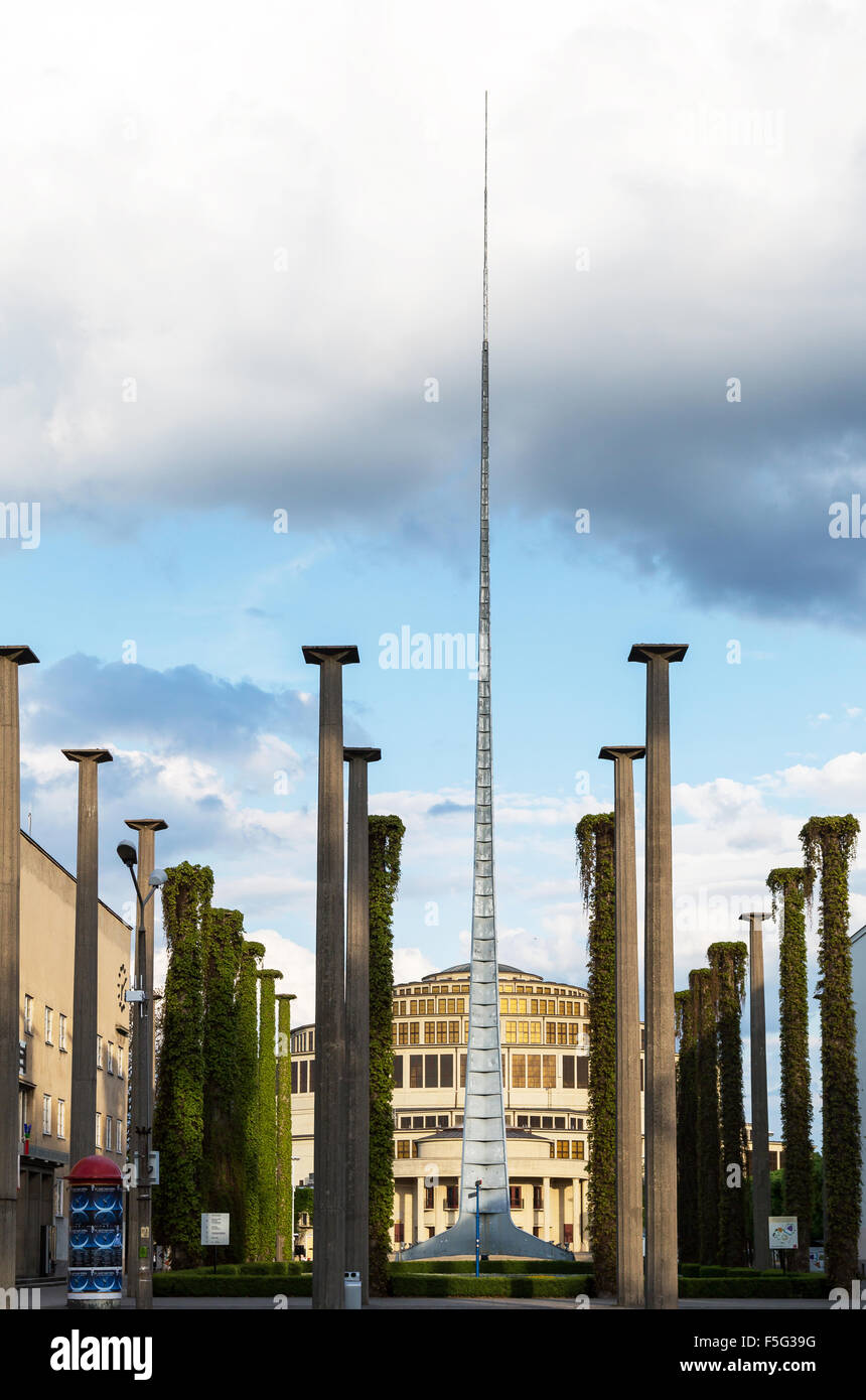 Wroclaw, Poland, the Iglica before Jahrhunderthalle Stock Photo - Alamy