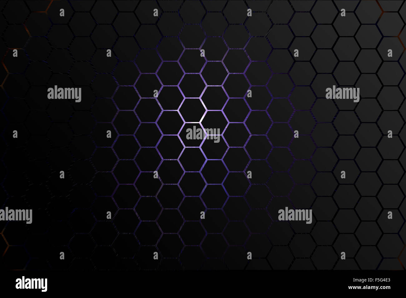 Black Hexagon Pattern