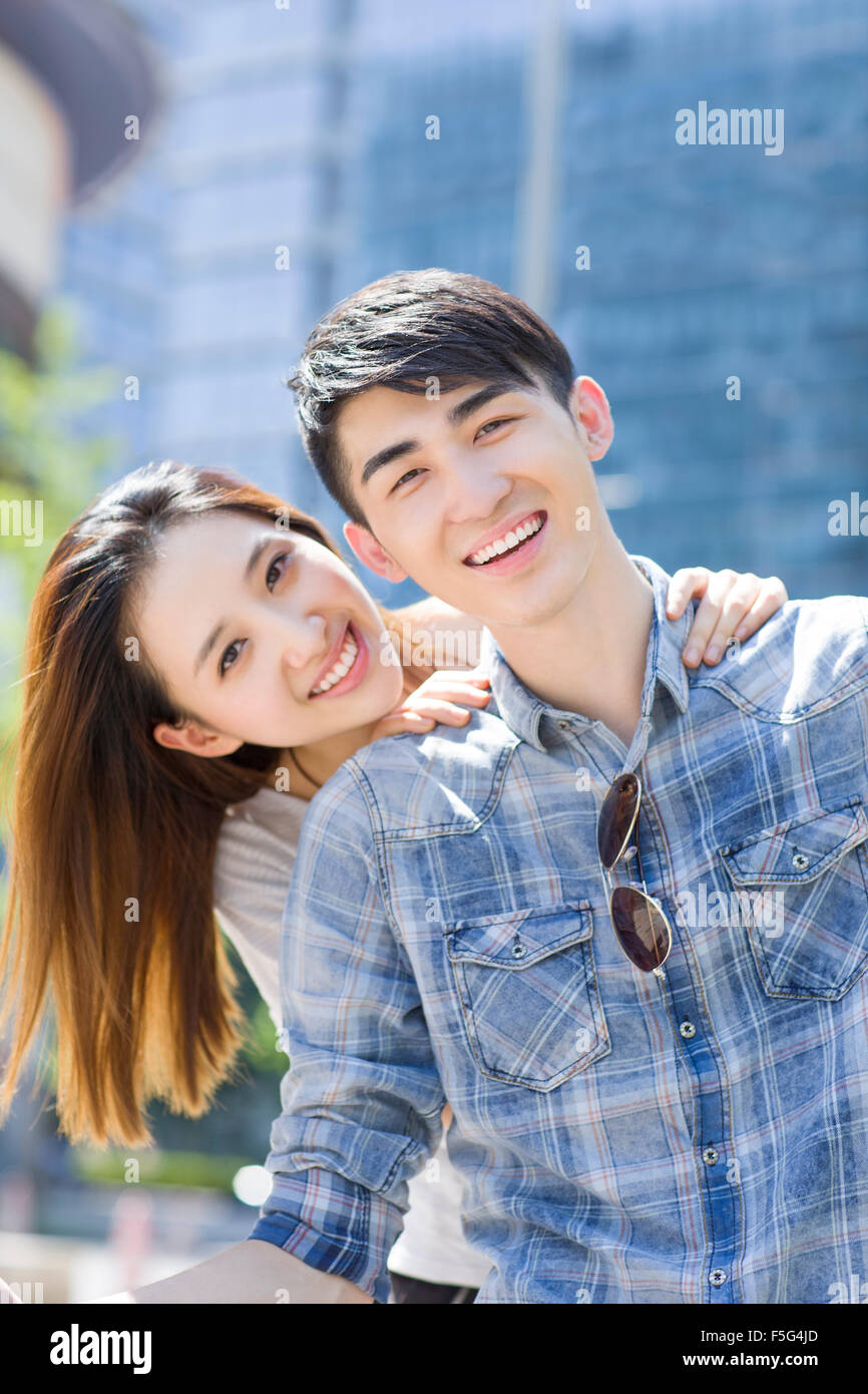Happy young couple Stock Photo - Alamy