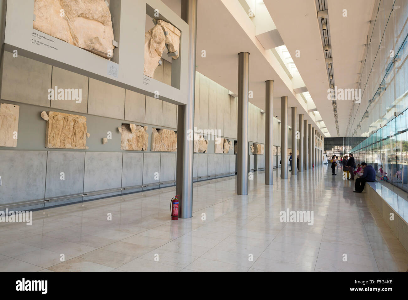 ATHENS, GREECE - OCTOBER 26, 2015: Interior view of the Acropolis ...