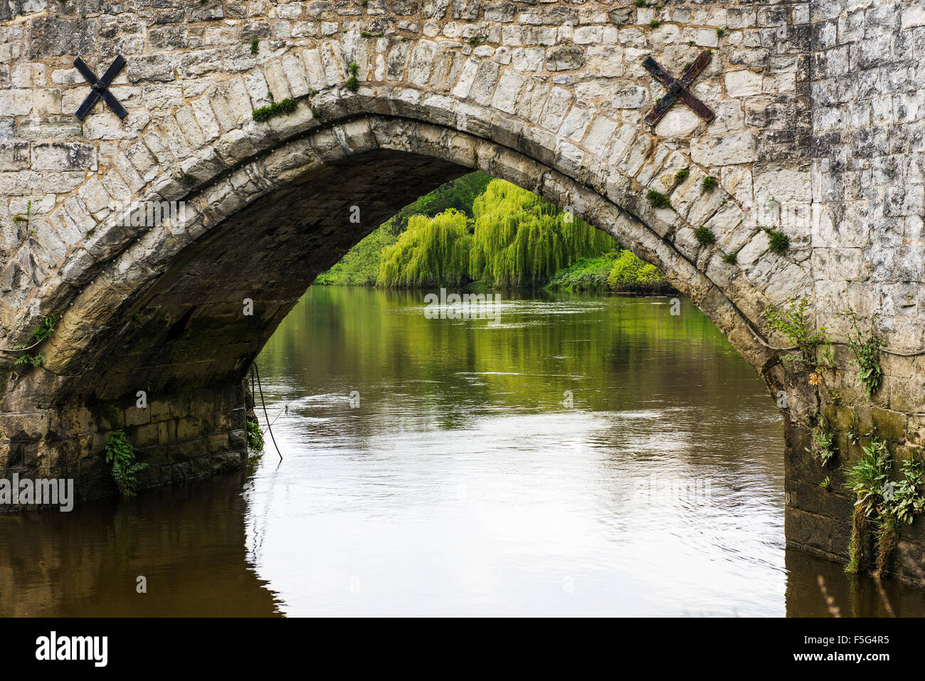 Aylesford Bridge over the RIver Medway Stock Photo - Alamy