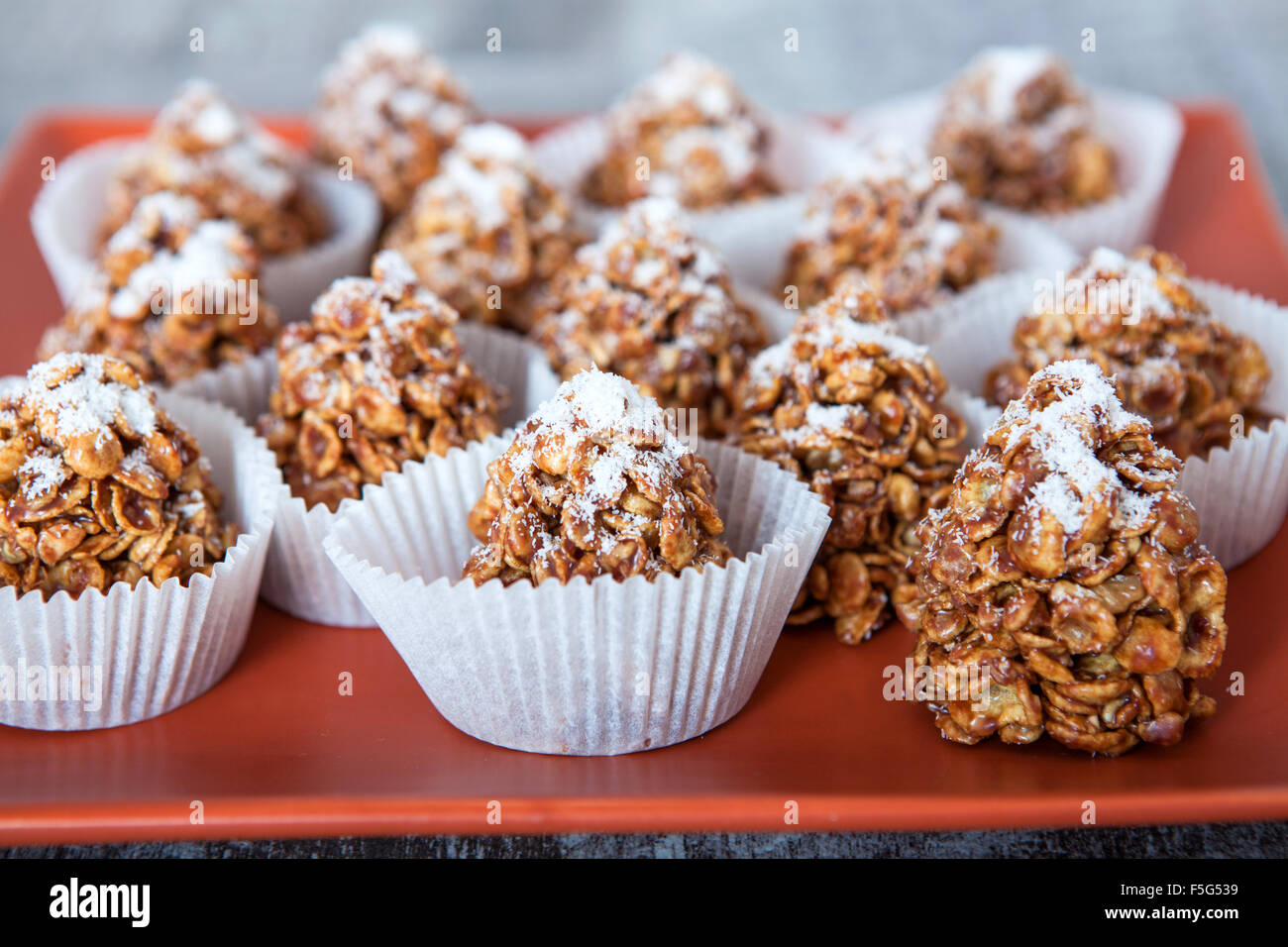 Corn Flakes Dessert Stock Photo - Alamy