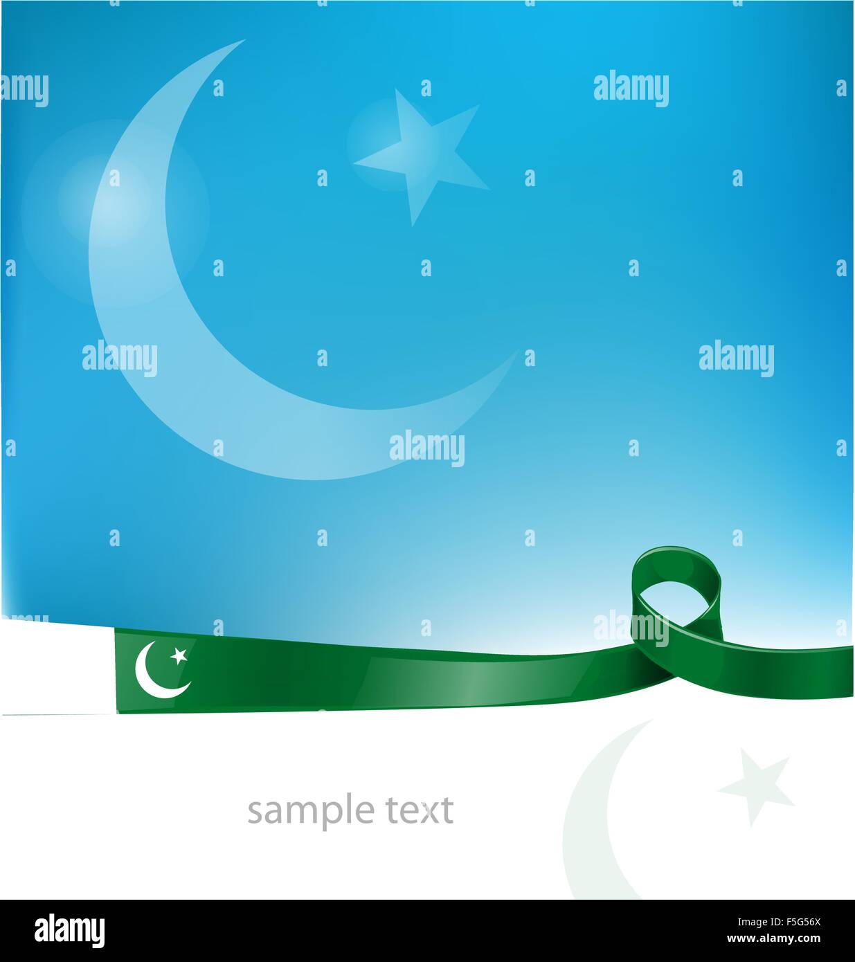 pakistan ribbon flag on sky background Stock Vector Image & Art - Alamy