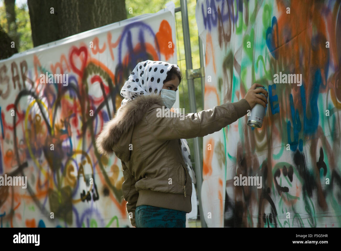 Shot social graffiti street hi-res stock photography and images - Alamy