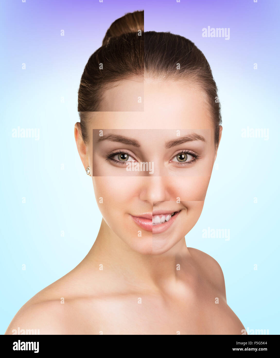 Natural faces hi-res stock photography and images - Alamy