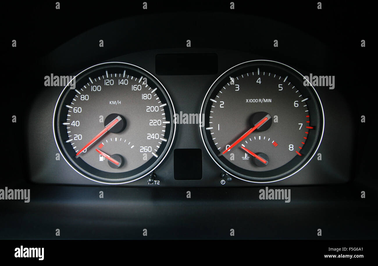Speedometer in the car Stock Photo - Alamy