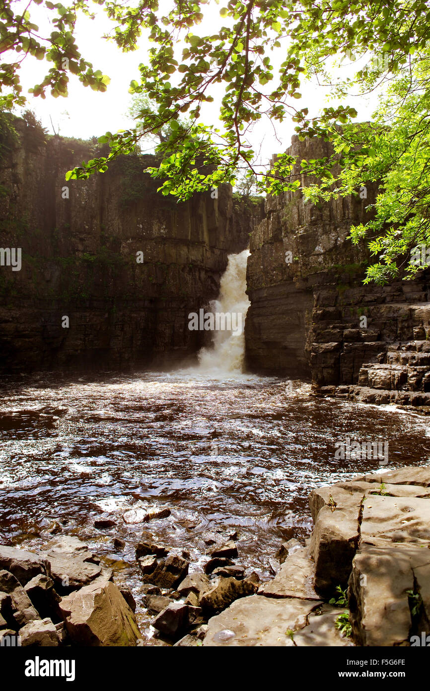 High Force waterfall Stock Photo - Alamy