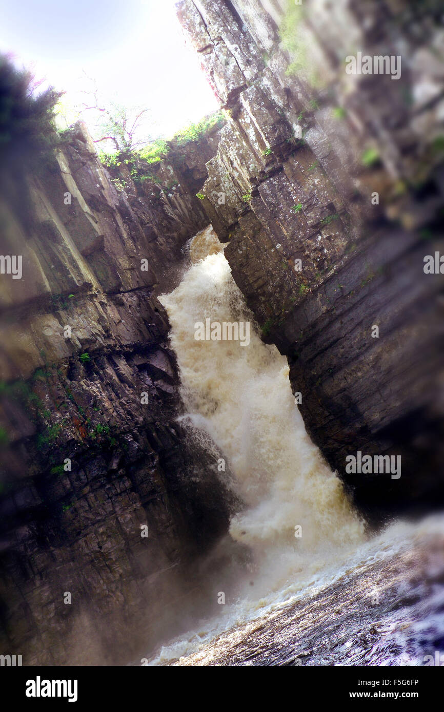 High Force waterfall Stock Photo - Alamy