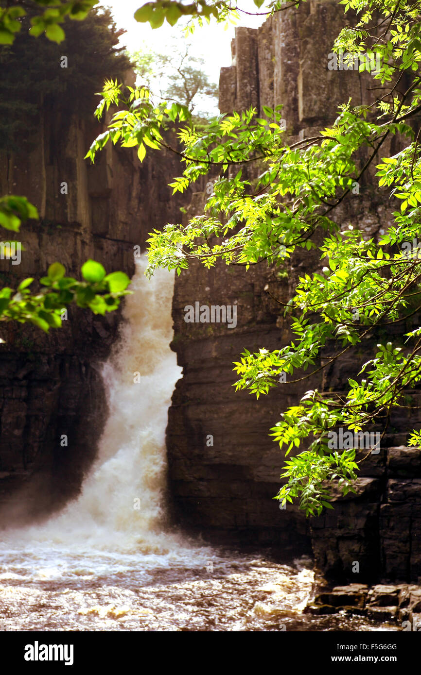 High Force waterfall Stock Photo - Alamy