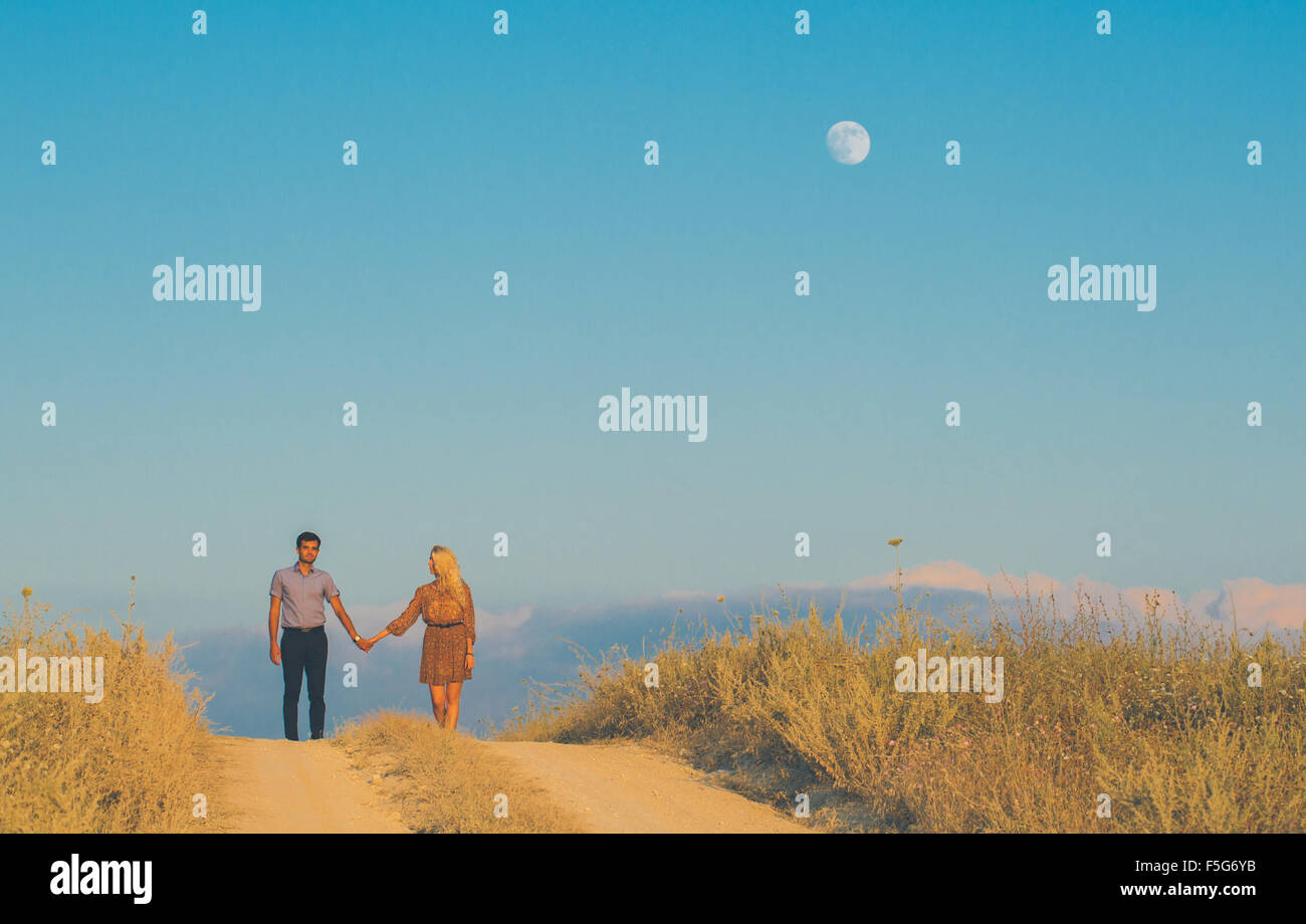 couple together summer time Stock Photo - Alamy