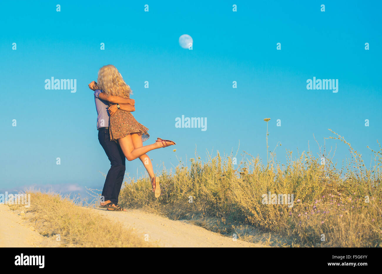 couple together summer time Stock Photo - Alamy