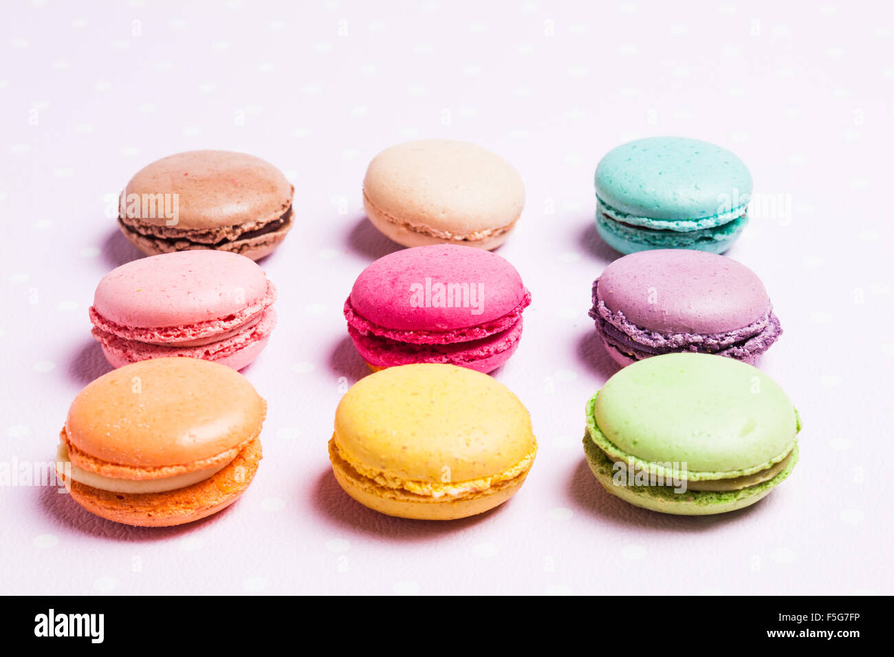 The colorful macaroons Stock Photo - Alamy