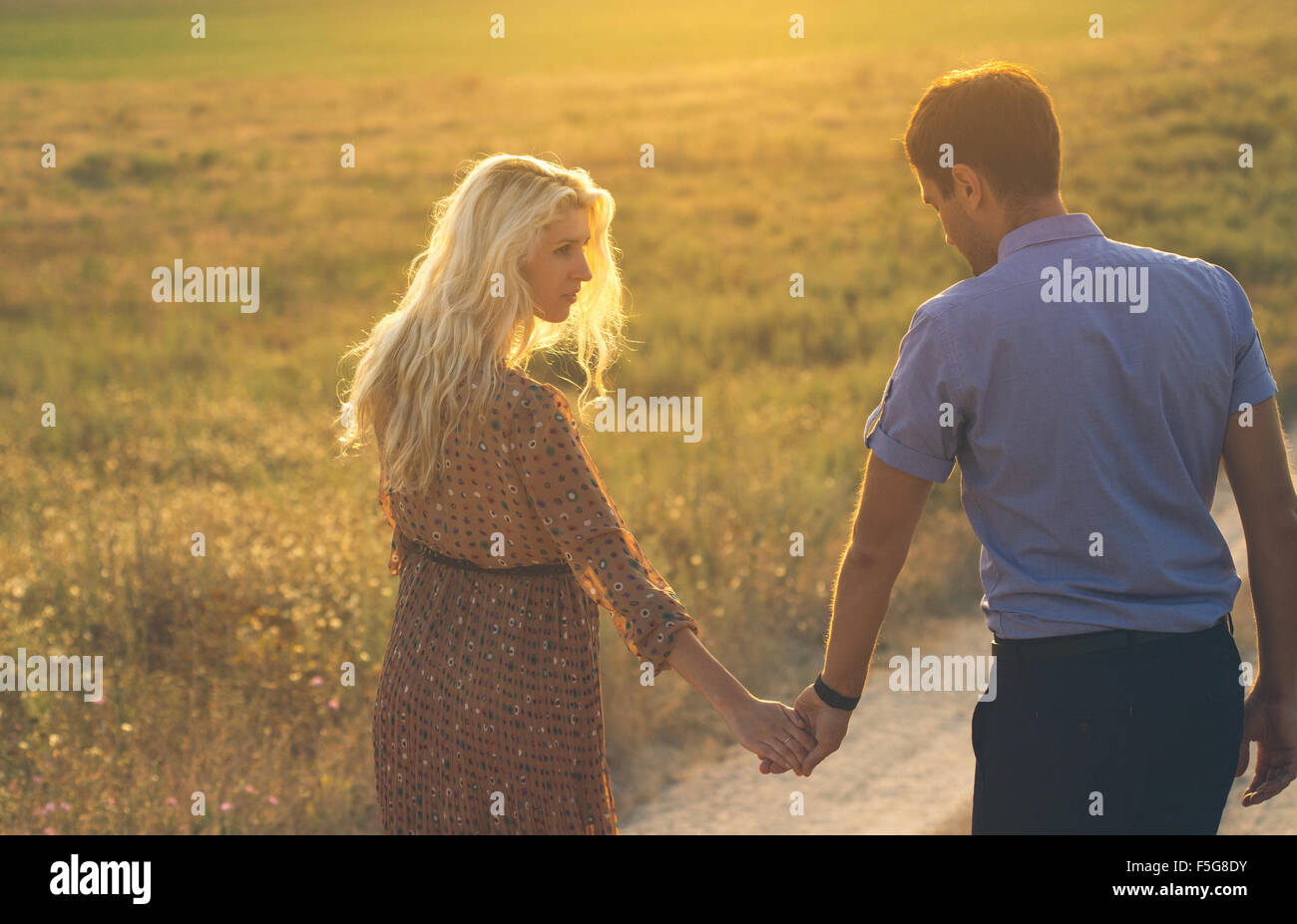 couple together summer time Stock Photo - Alamy
