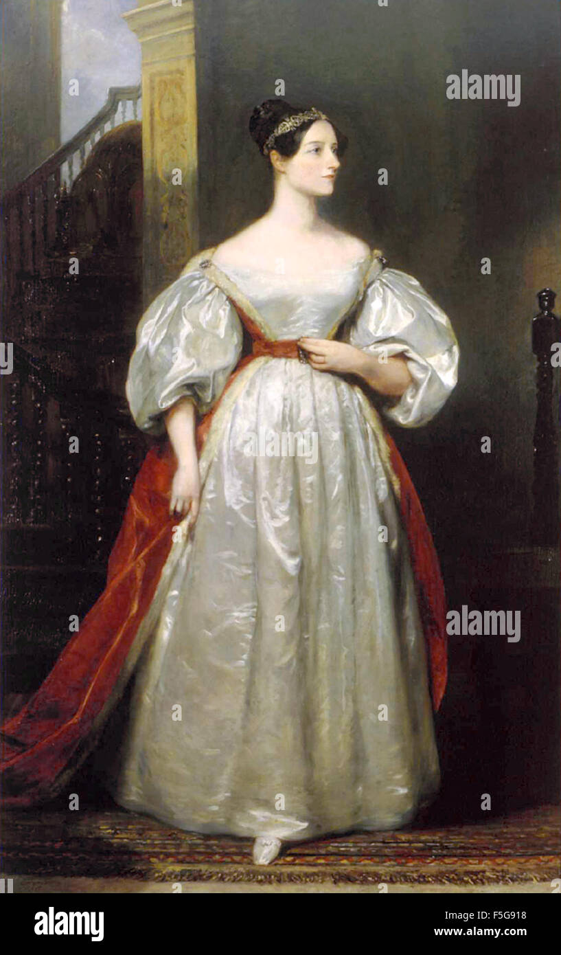 ADA LOVELACE (1815-1852) English mathematician in the 1836 painting by ...
