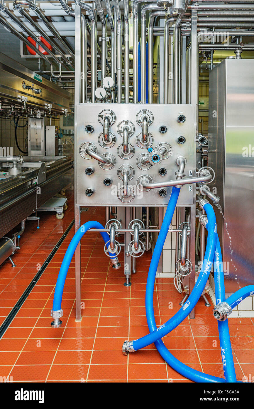 Cheese production machinery at Cheese dairy Nef. Schönengrund ...