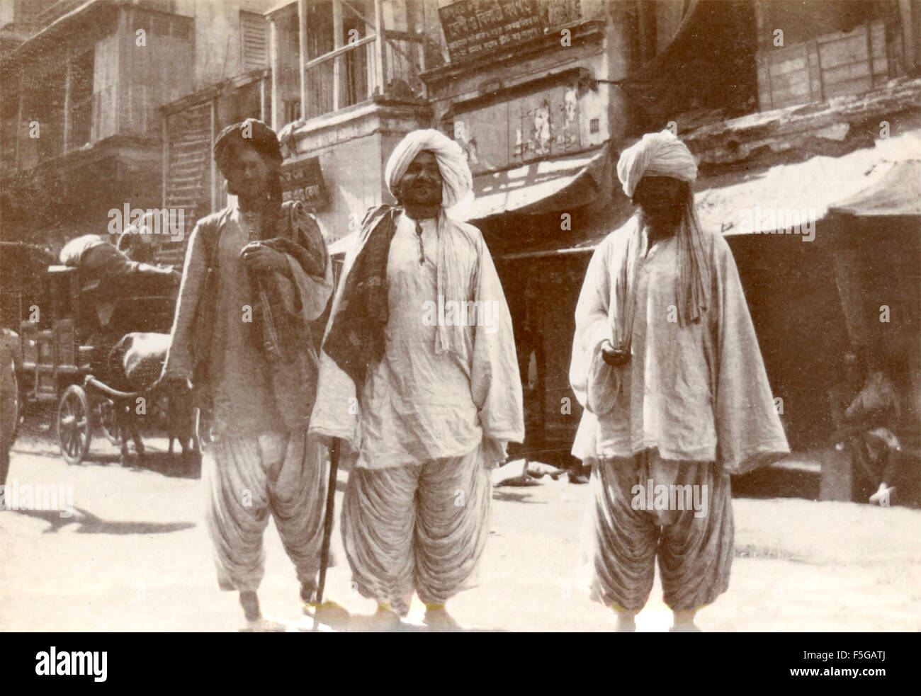 Three young men with Indian traditional dress, India Stock Photo - Alamy