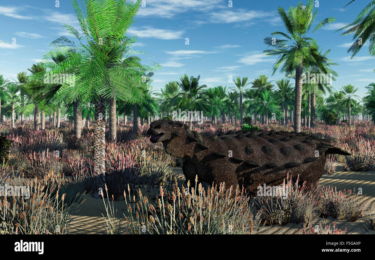 A Pinacosaurus Ankylosaur Dinosaur Stock Photo - Alamy