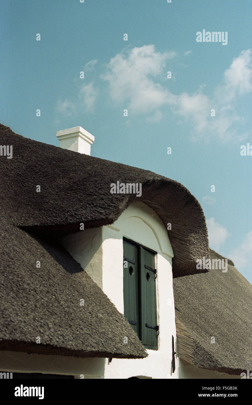 Window of a typical house in the island of Mandø. Denmark Stock Photo ...