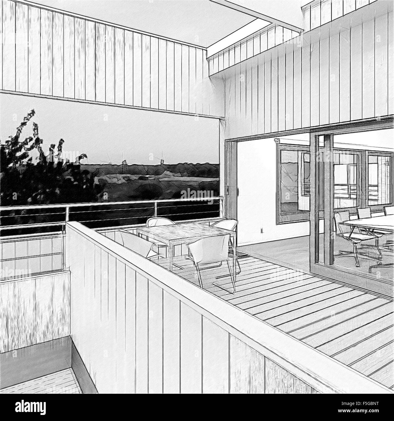 House Layout And Architectural Drawings Stock Photo - Alamy