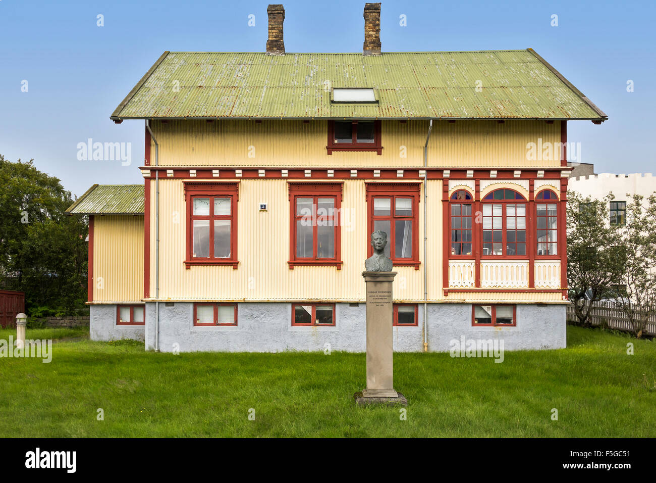 Birthplace Of Gunnar Thoroddsen Reykjavik Iceland Stock Photo - Alamy