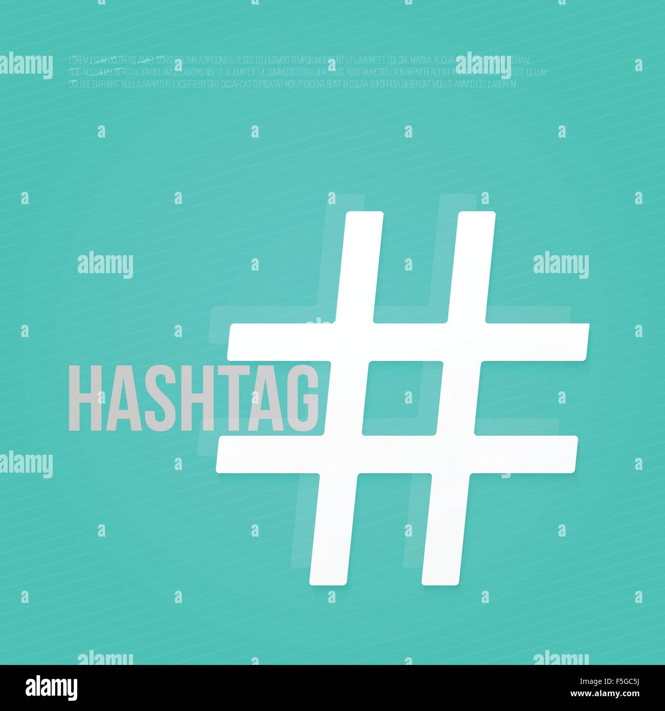 text space and hash tag sign. social media promotion symbol. vector ...
