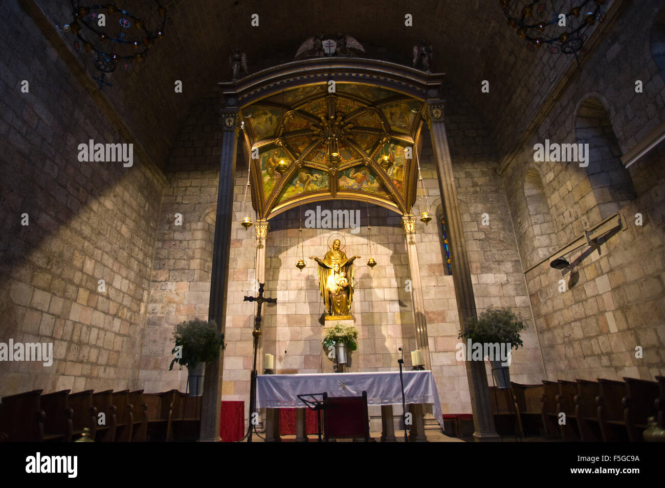 St Anna with her daughter the Virgin Mary & Jesus in High Parish Church ...