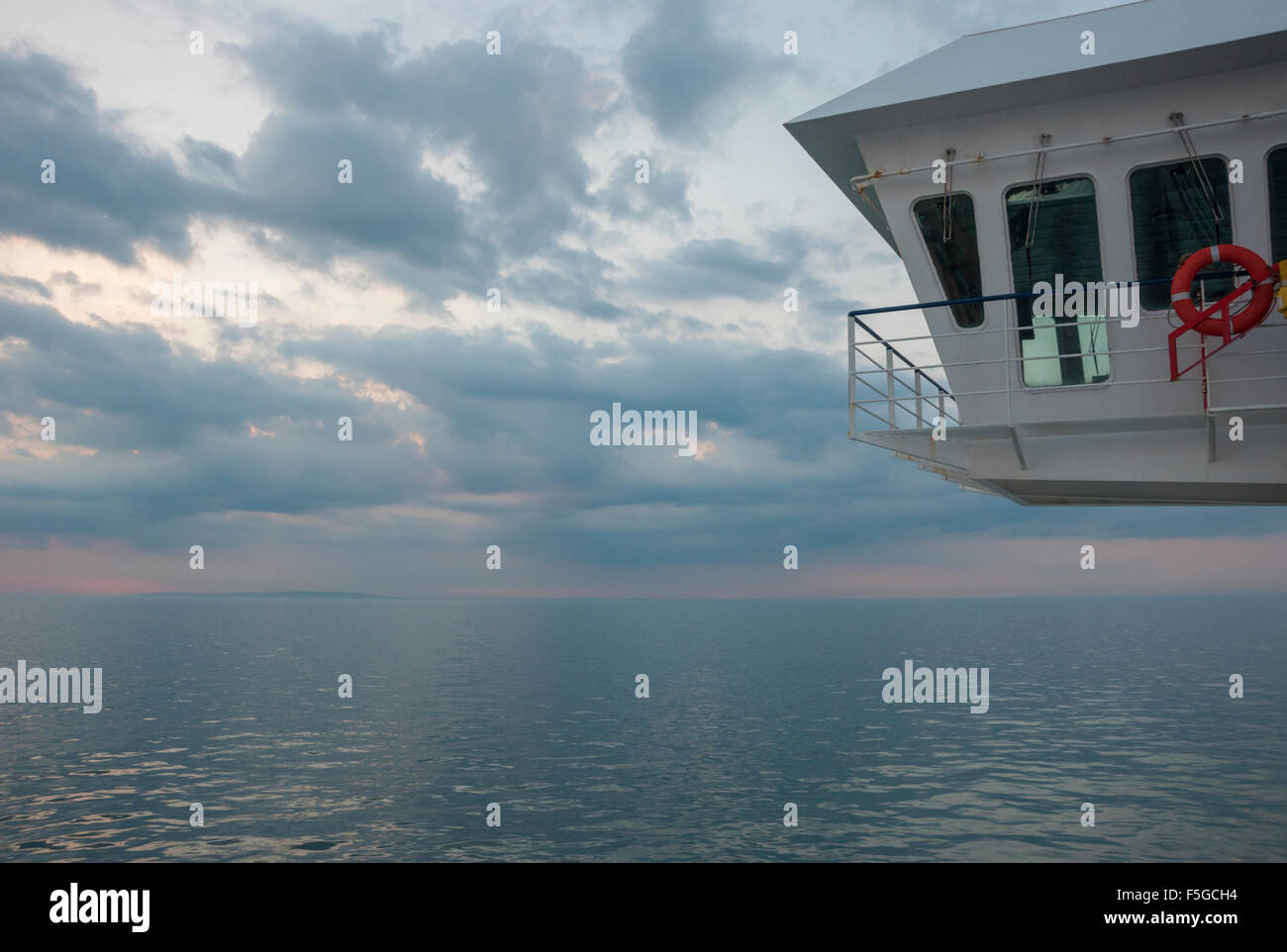 Ferry crossing the English channel near Portsmouth Stock Photo - Alamy