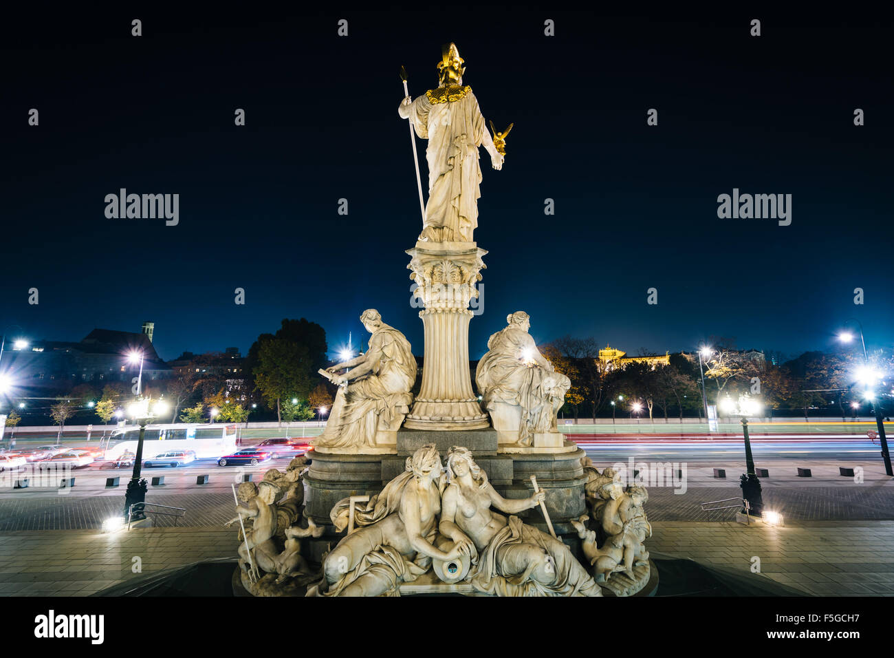 Statue outside vienna parliament building hi-res stock photography and ...