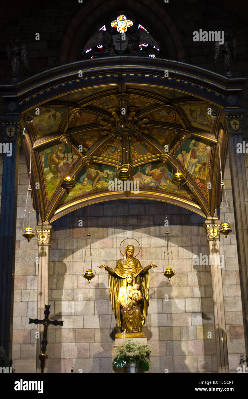 St Anna with her daughter the Virgin Mary & Jesus in High Parish Church ...