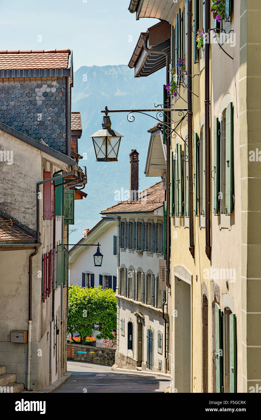 Village of Rivaz. Lake Geneva, Switzerland Stock Photo - Alamy