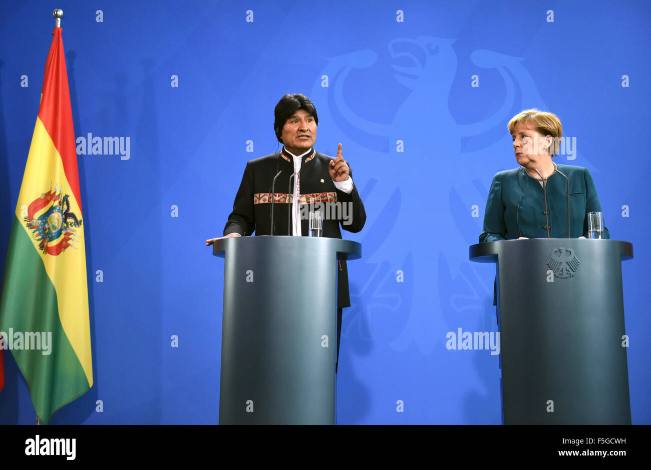 Berlin, Germany. 04th Nov, 2015. German Chancellor Angela Merkel and ...