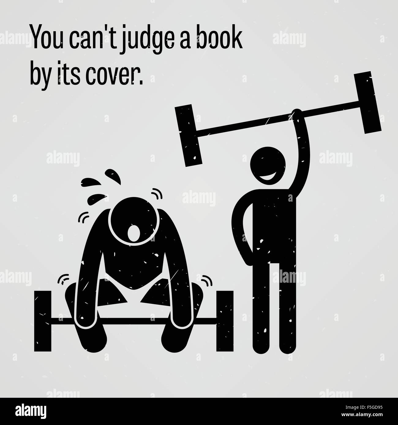 Judge a book by its cover Stock Vector Images - Alamy