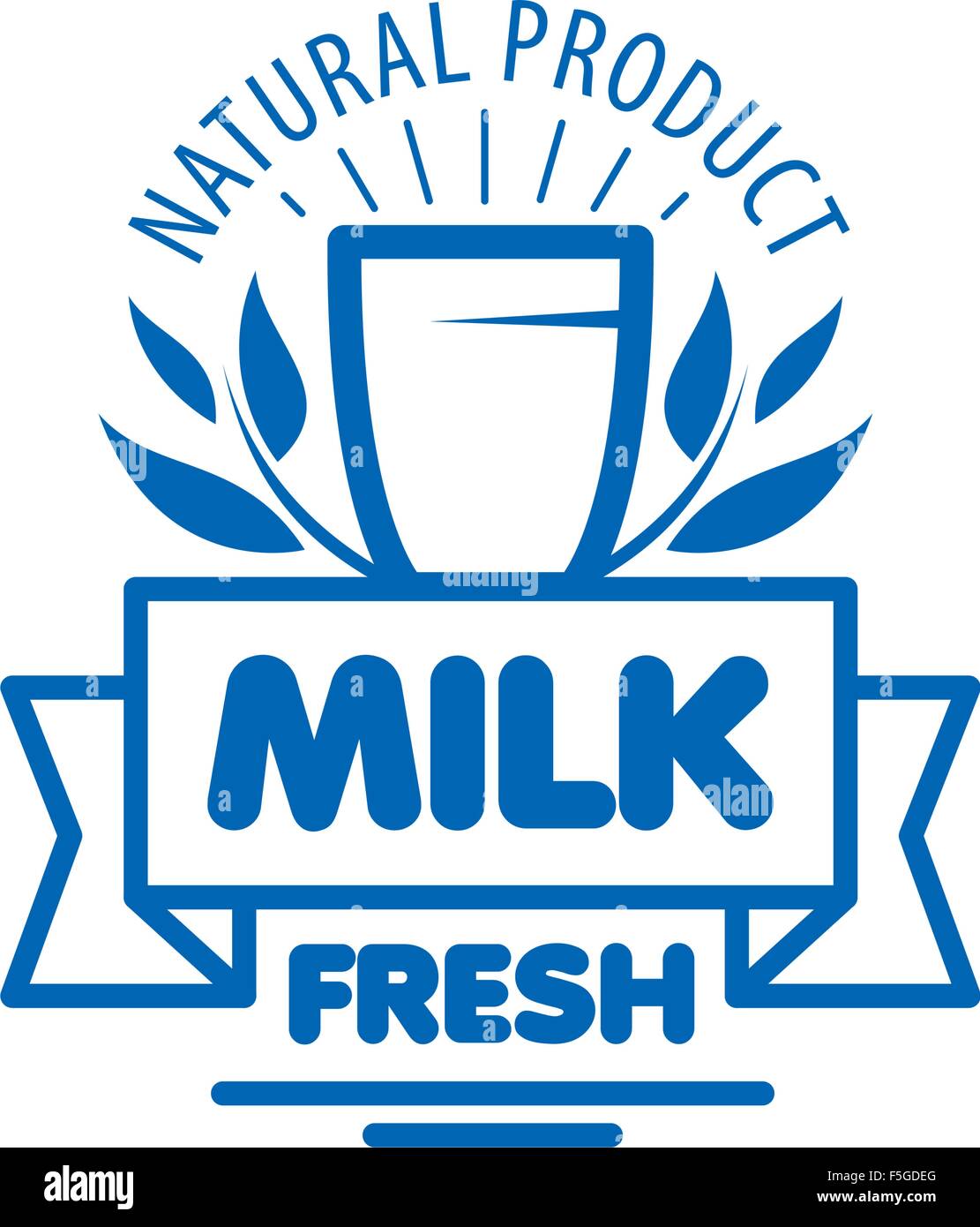 Vector Milk logo Stock Vector Image & Art - Alamy