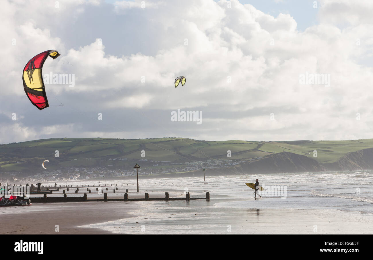 Surf surfing holiday vacation sea coast britain hi-res stock ...