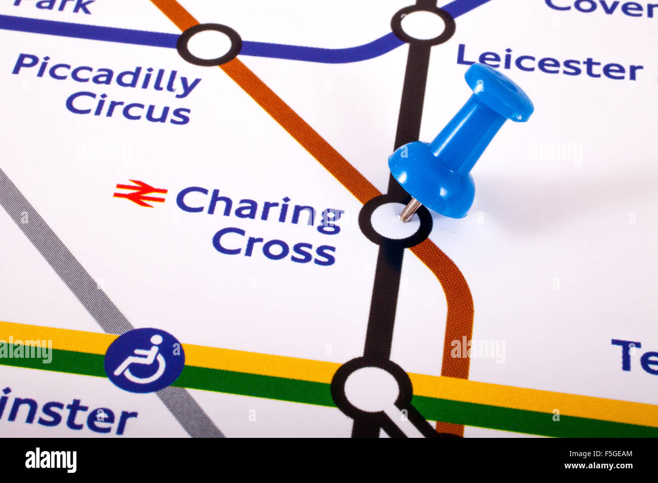 Map of charing cross hi-res stock photography and images - Alamy